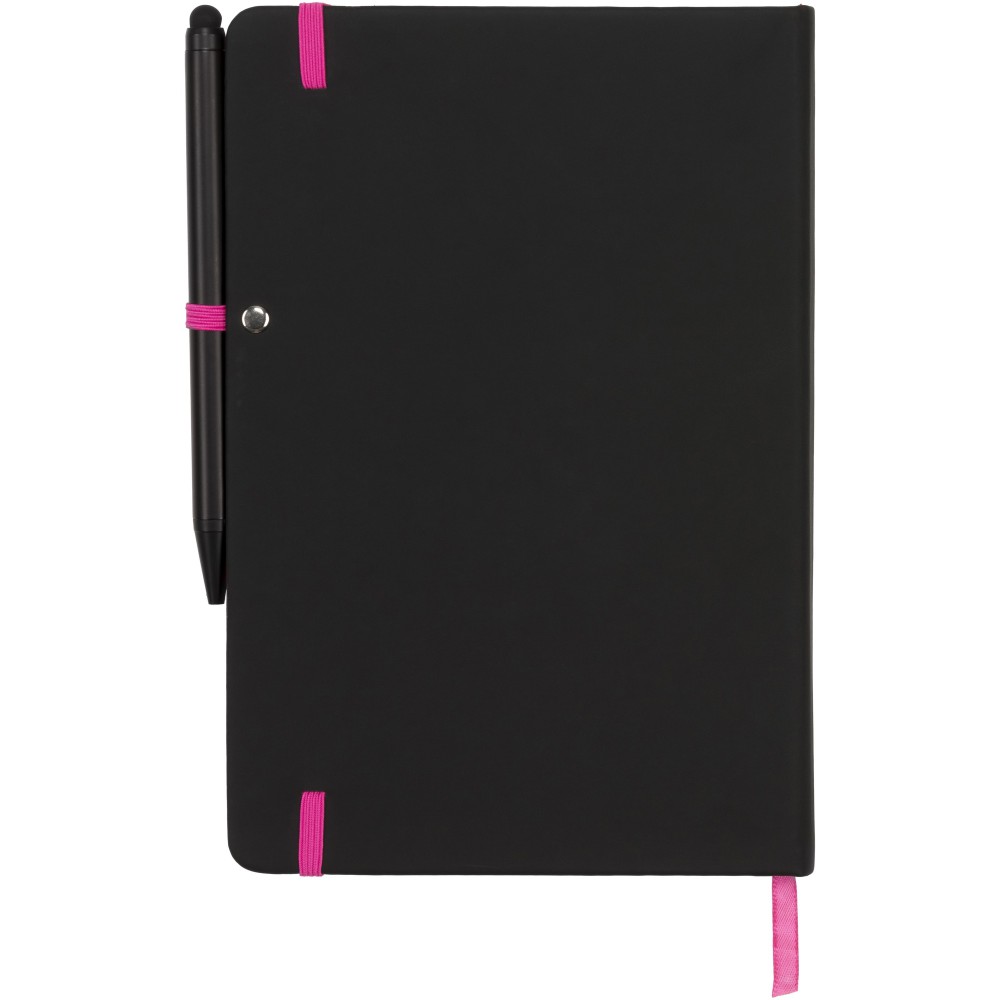 Printed Noir Edge medium notebook, Pink (Notebooks)
